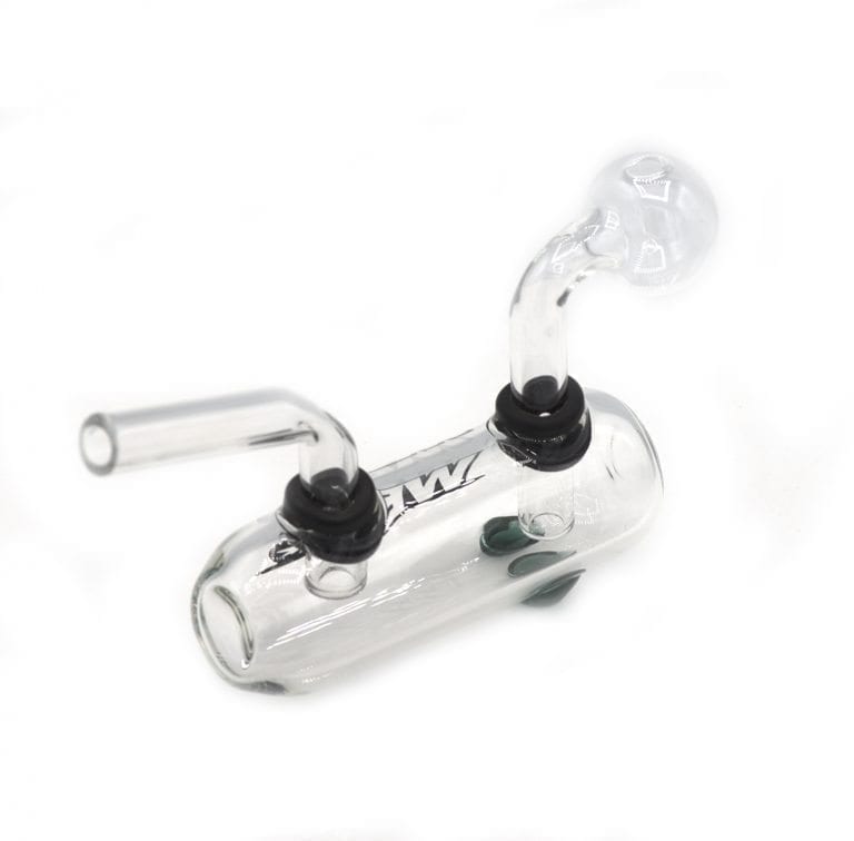 4" Thick Cylinder Glass Clear Oil Burner Bubbler Pipe for Oil Wax