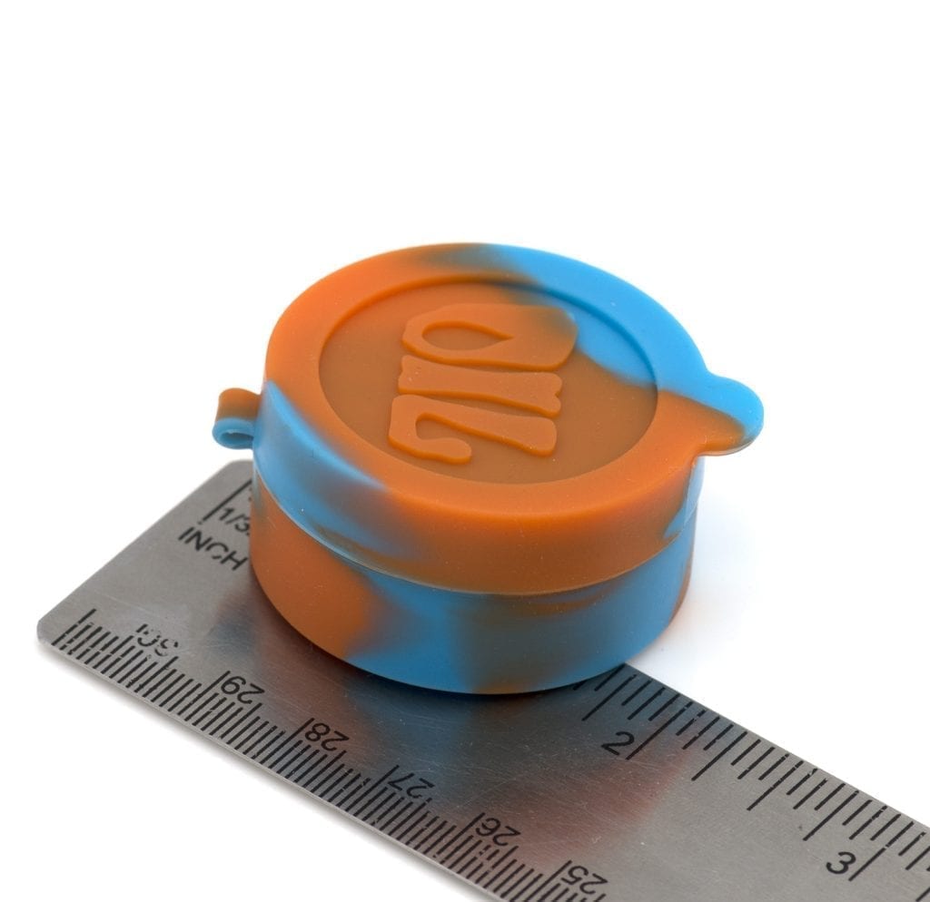 Dual Compartment Silicone Safe Container Jars Dab Concentrate Oil Wax