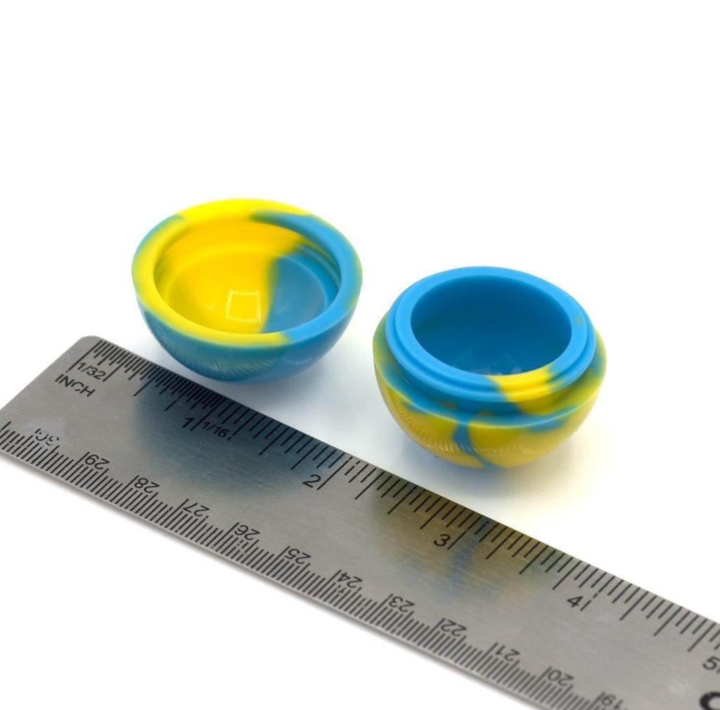 1.5" Ball Silicone Safe Container Jars Dab For Concentrate Oil Wax